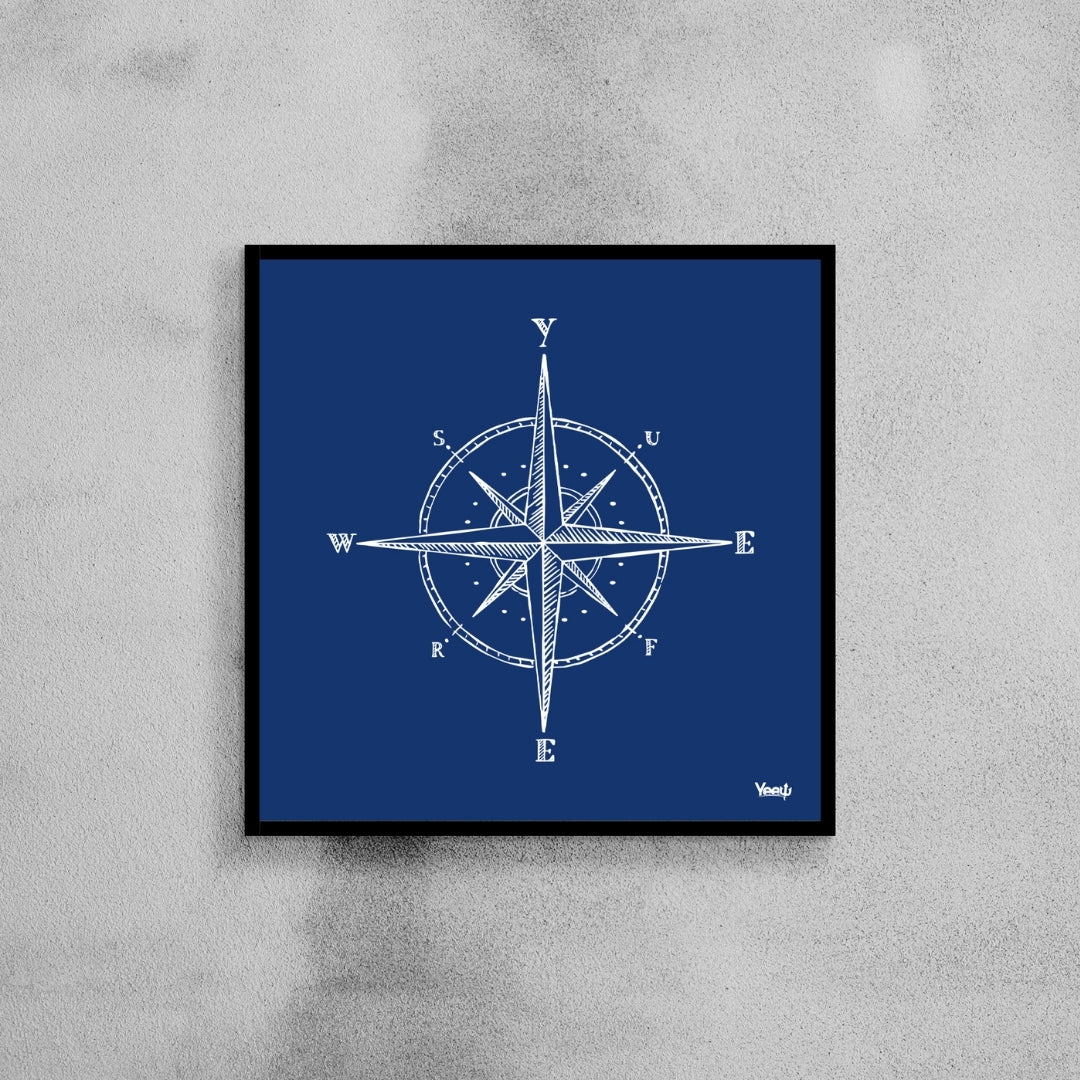 Quadro Surf Yeew "Rosa dos Ventos"