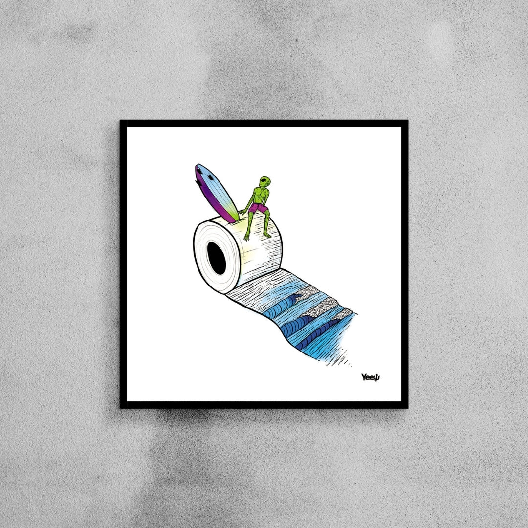 Quadro Surf Yeew "Swell Paper"